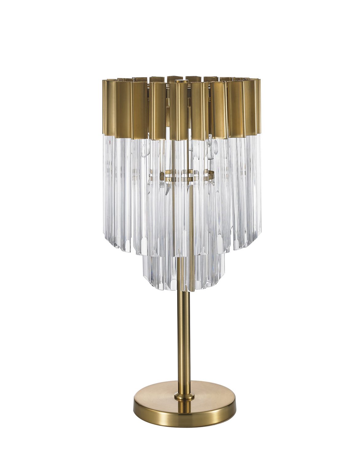 FELIX Table Lamp 3 Light E14, Brass/Glass Nottingham • Dayclear Lighting